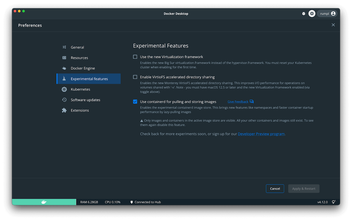 Integrated Terminal for Running Containers, Extended Integration with ...