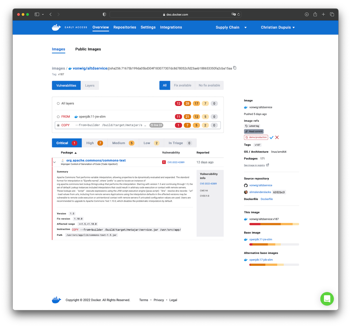 Resolve Vulnerabilities Sooner With Contextual Data Docker 
