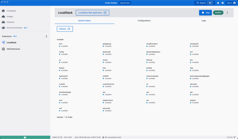 Develop Your Cloud App Locally with the LocalStack Extension | Docker