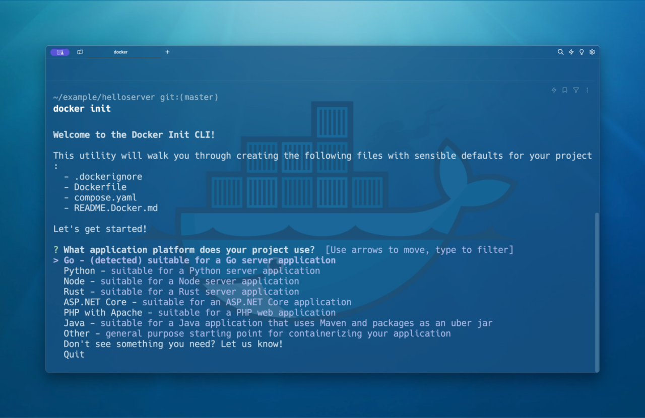 Streamline Dockerization with the GA of Docker init | Docker Streamline Dockerization with the GA of Docker init | Docker