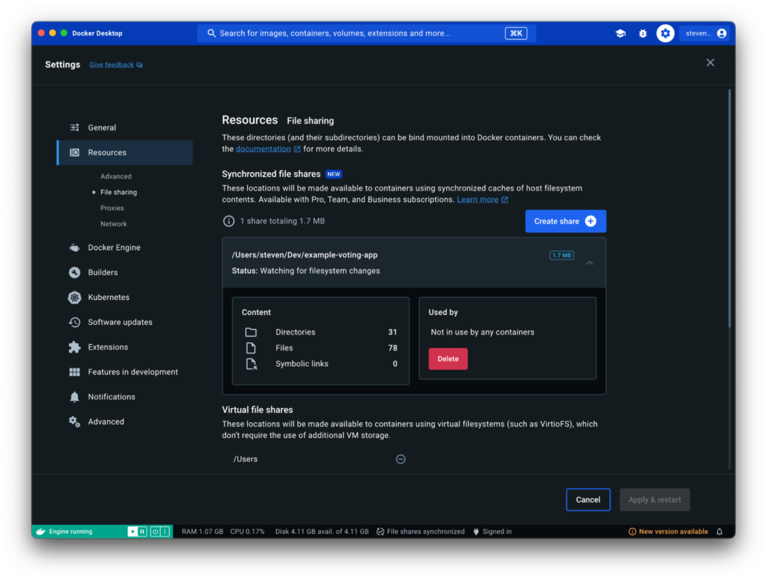 Improve File Operations Speeds by 2-10x with Synchronized File Shares in Docker Desktop | Docker