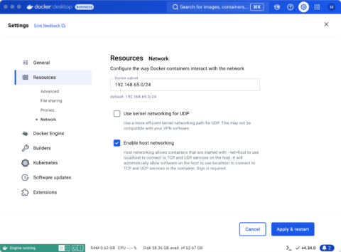 Docker Desktop 4.34: MSI Installer GA, Upgraded Host Networking, and ...