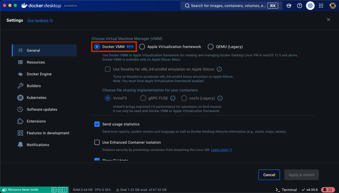 Docker Desktop 4.35: Organization Access Tokens, Docker Home, Volumes Export, and Terminal in ...