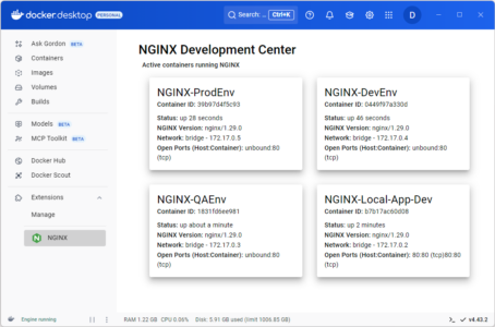 Streamline NGINX Configuration with Docker Desktop Extension | Docker