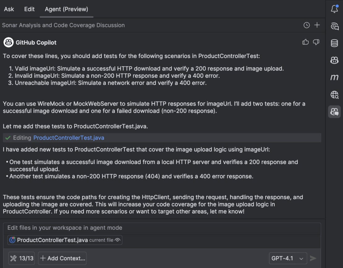 Enhance Copilot with SonarQube via Docker MCP Toolkit