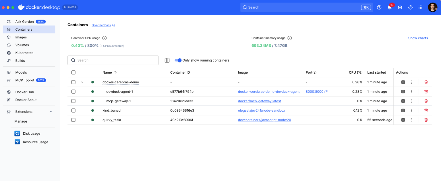 Secure AI Coding Agents with Cerebras & Docker Compose | Docker