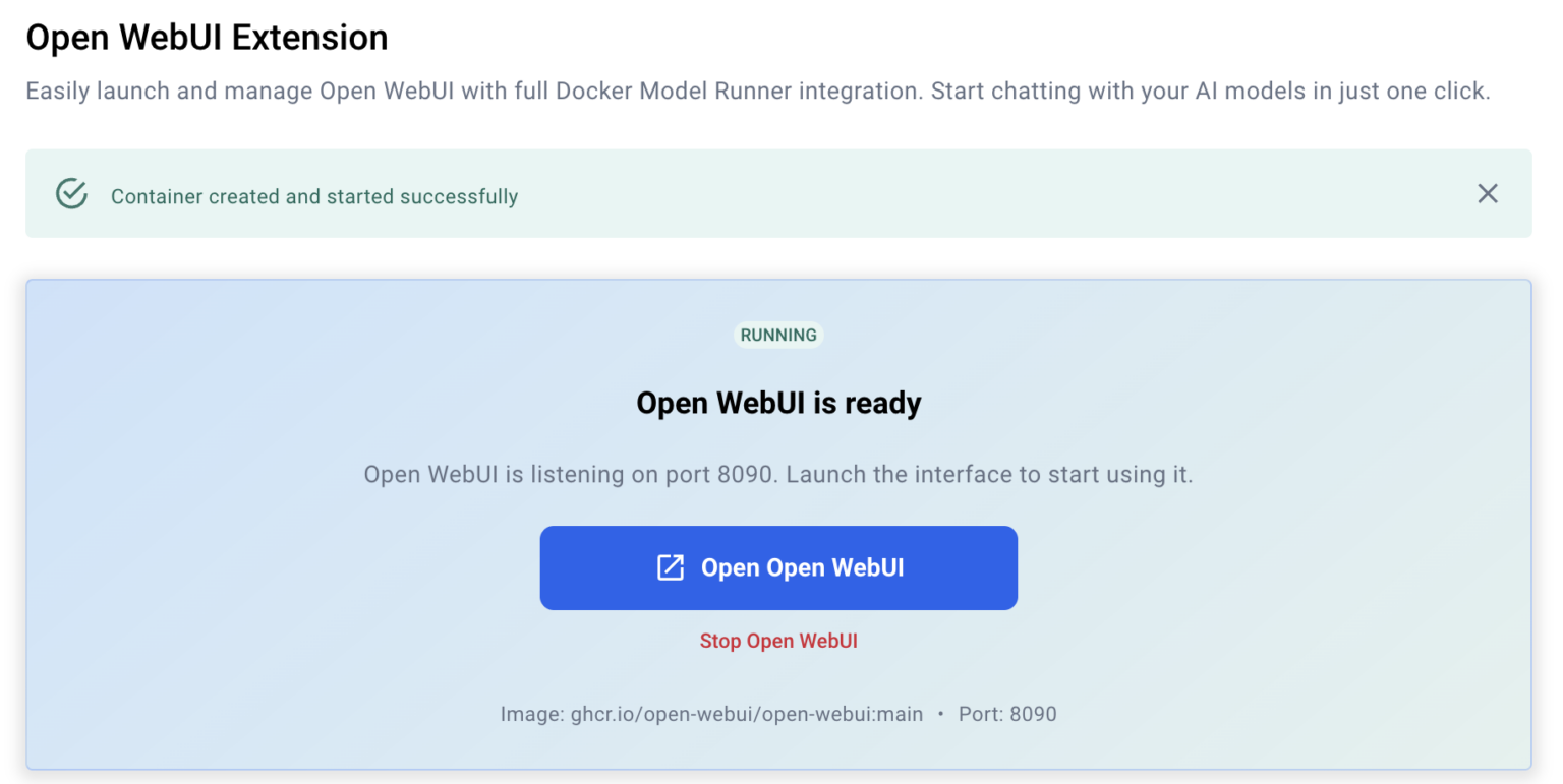 Run Local AI with Open WebUI + Docker Model Runner | Docker