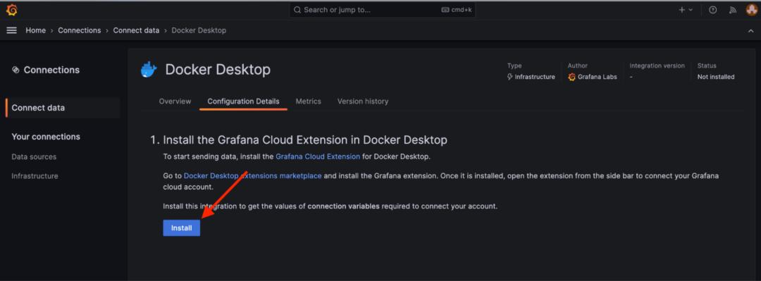 Grafana Docker 拡張機能を使用して Docker デスクトップのリアルタイム インサイトのロックを解除する Docker