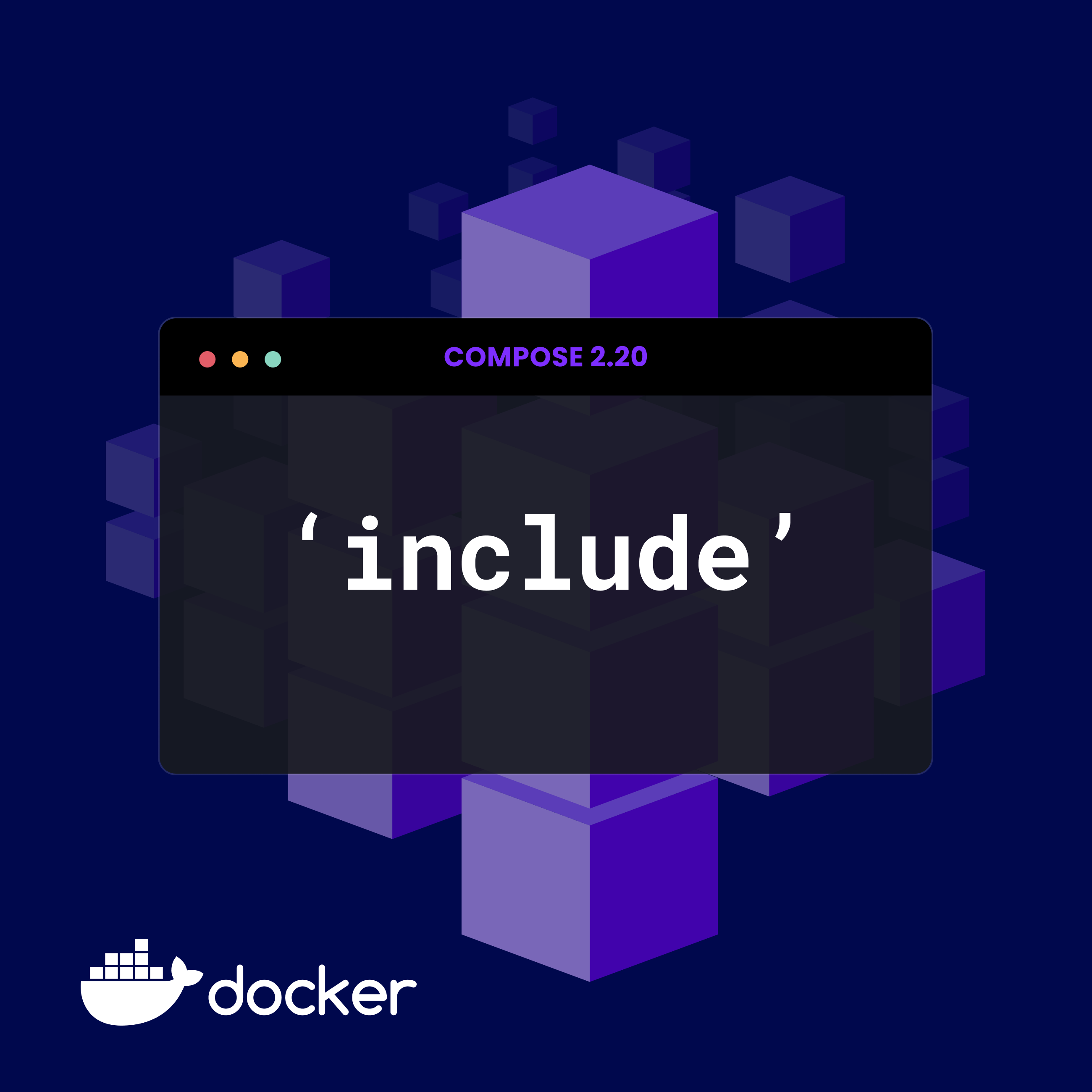 Docker Compose Modularity With Include Docker