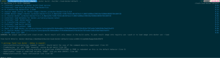 Docker ビルドチェックの紹介: ベストプラクティスによるDockerfileの最適化 | Docker