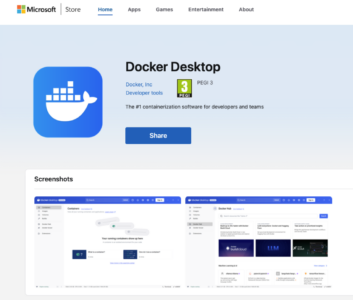 Docker Desktop を Microsoft Store で入手する | Docker