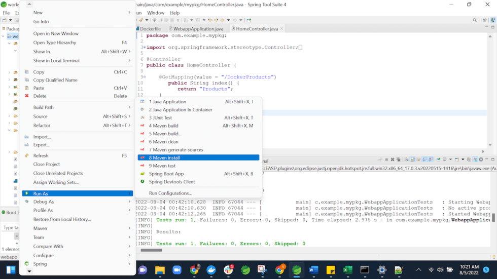 初めてコンテナ化されたJava Webアプリケーションを構築した方法 | Docker