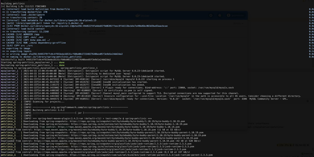 Containerizing a Legendary PetClinic App Built with Spring Boot | Docker