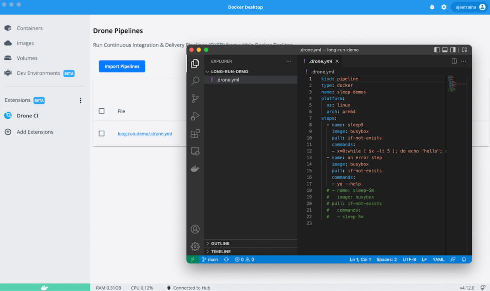 Bring Continuous Integration to Your Laptop With the Drone CI Docker ... Bring Continuous Integration to Your Laptop With the Drone CI Docker ...