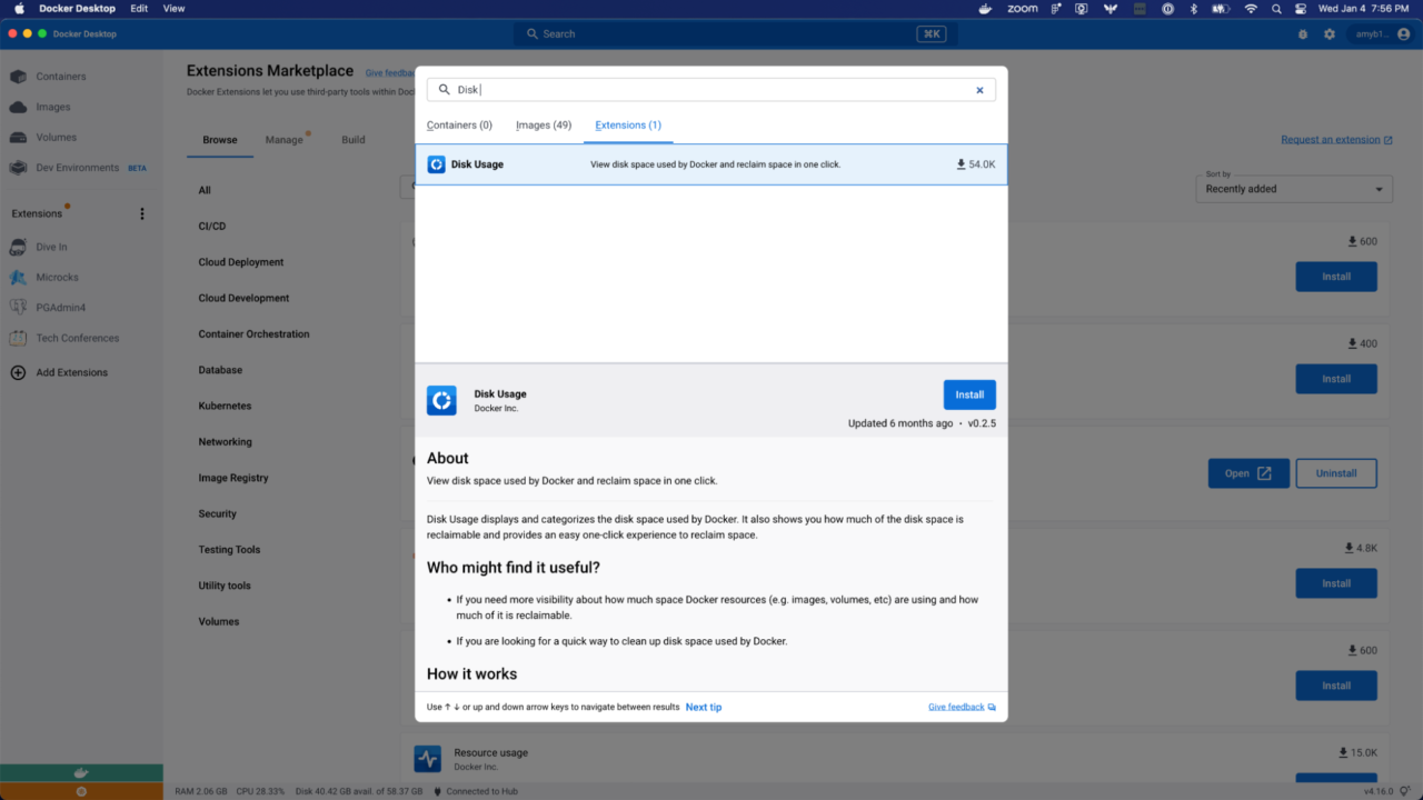 Docker Desktop 4.16: Better Performance and Extensions GA
