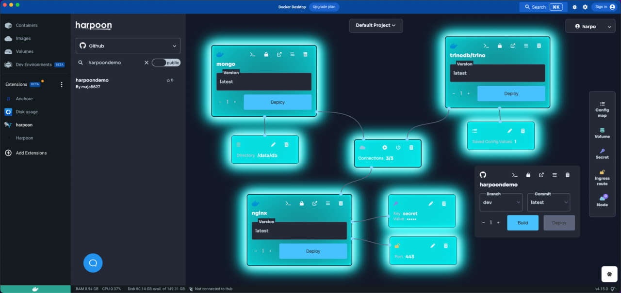 Enable No-Code Kubernetes with the harpoon Docker Extension | Docker Enable No-Code Kubernetes with the harpoon Docker Extension | Docker