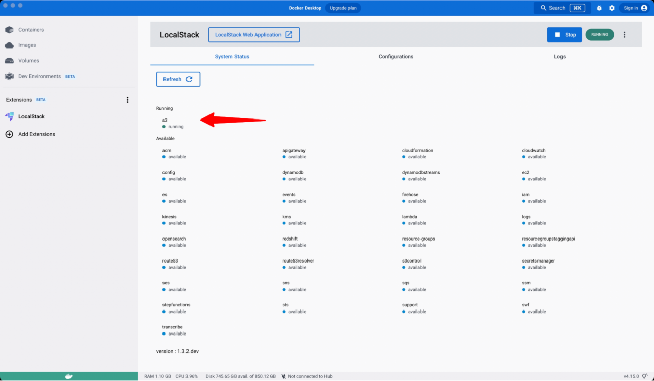 Develop Your Cloud App Locally with the LocalStack Extension | Docker