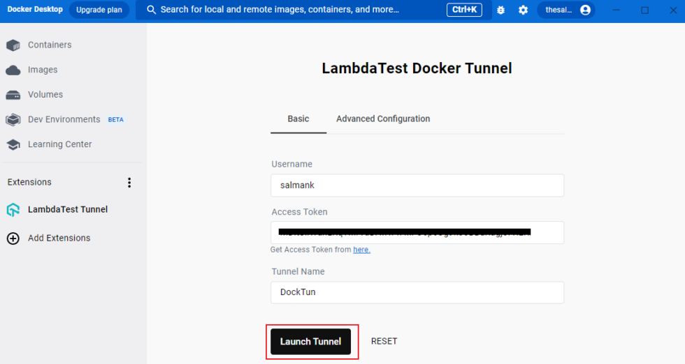 Boost Your Local Testing Game With LambdaTest Tunnel Docker Extension ... Boost Your Local Testing Game With LambdaTest Tunnel Docker Extension ...