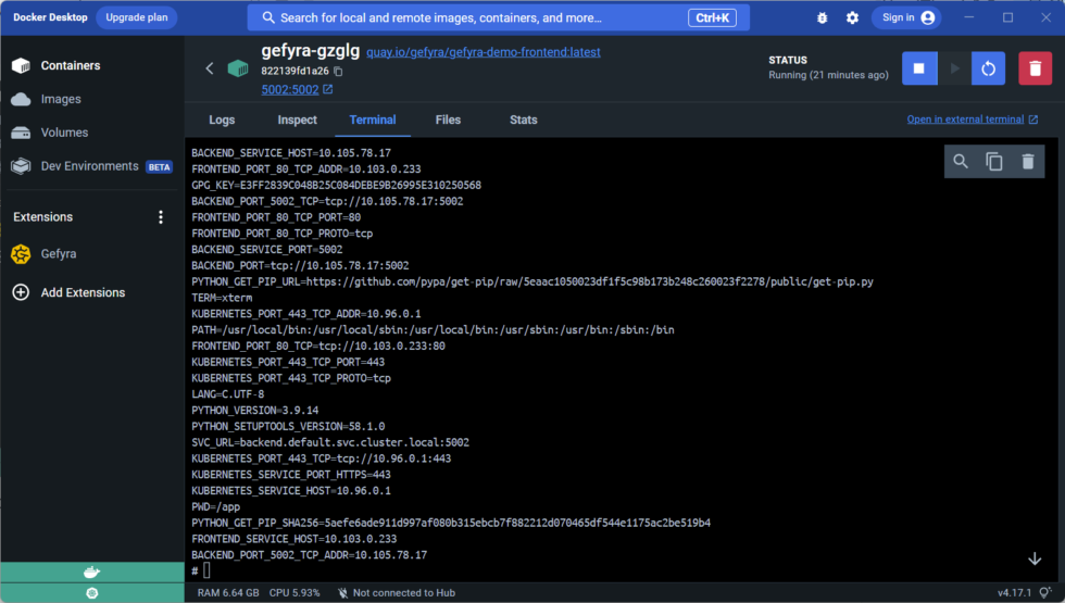 Build Kubernetes Local Development Environments with Gefyra | Docker