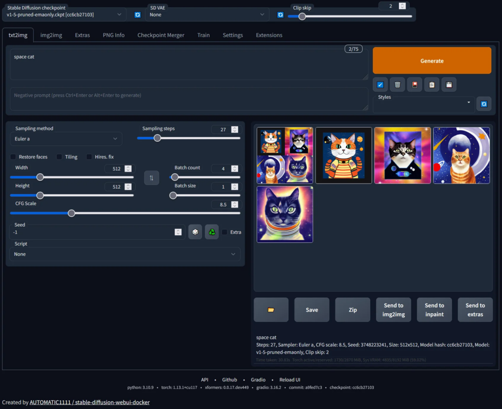 Optimizing Deep Learning Workflows: Leveraging Stable Diffusion and Docker on WSL2 | Docker
